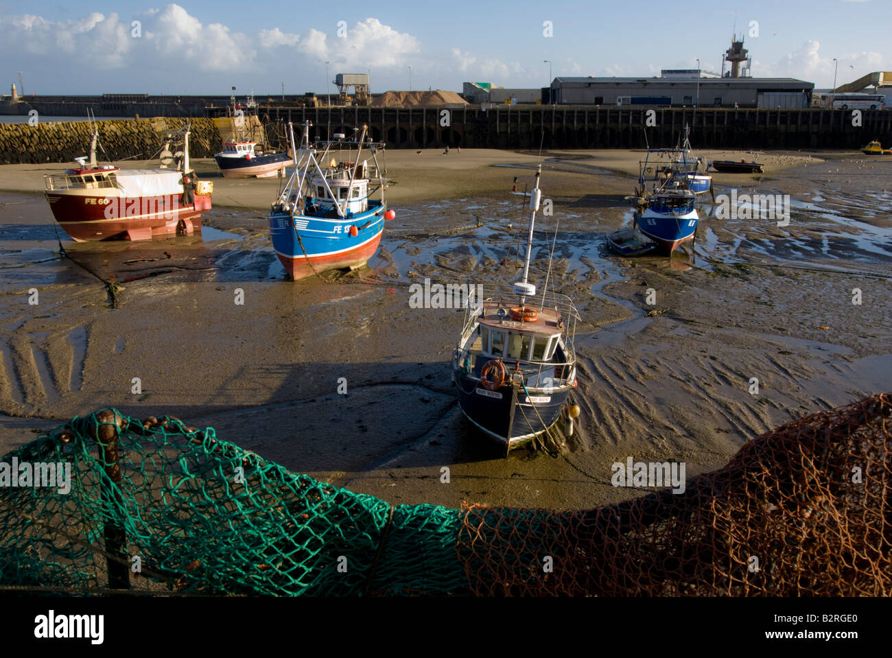 Europe UK england kent folkstone harbour Stock Photo - Alamy