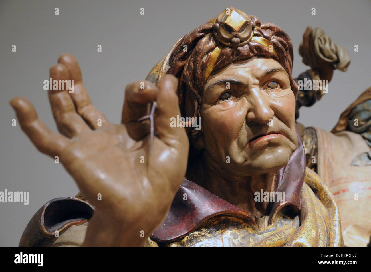 Wood polychrome carving in Museo Nacional de Escultura Policromada ...