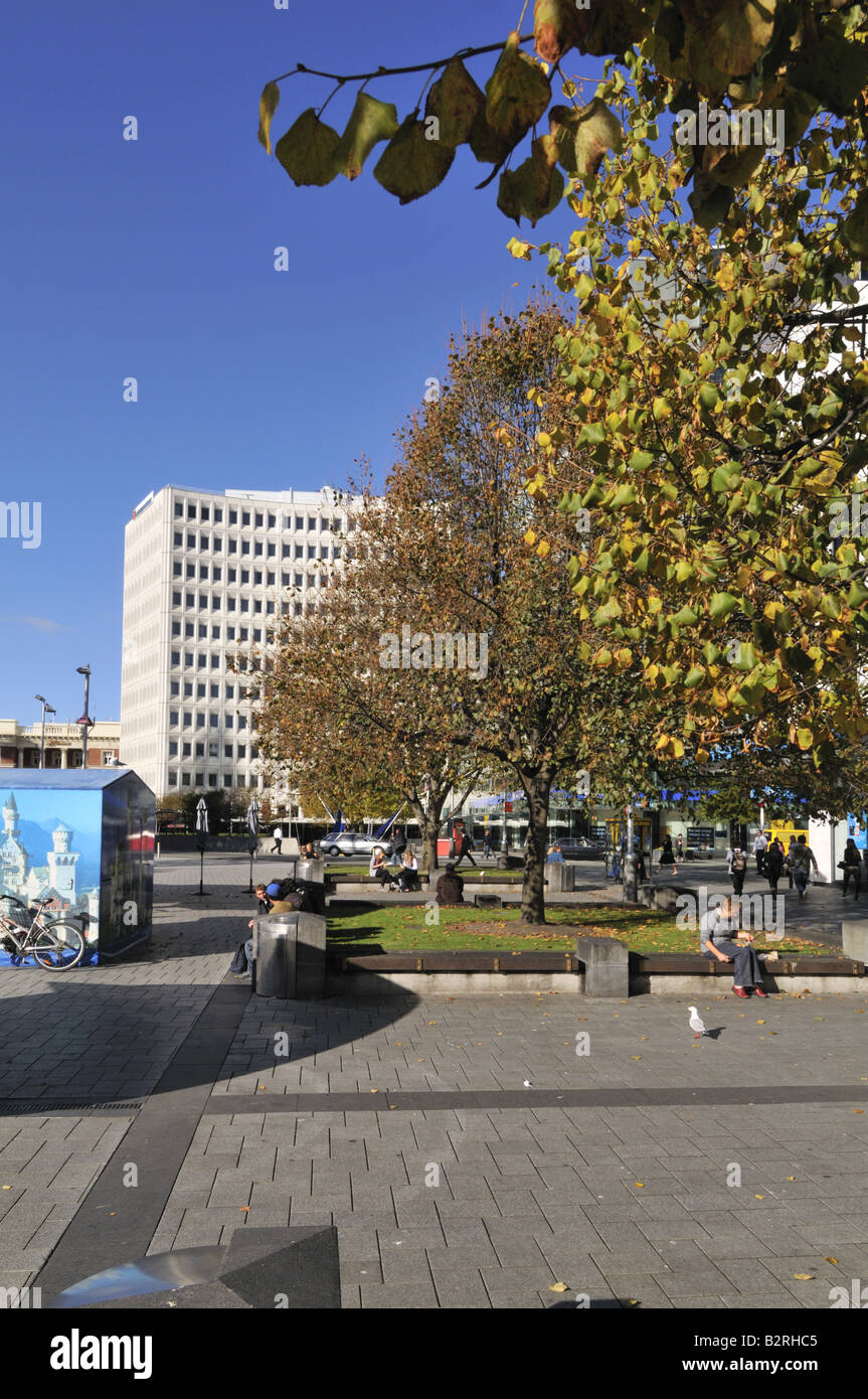 Cathedral Square Christchurch New Zealand Stock Photo - Alamy