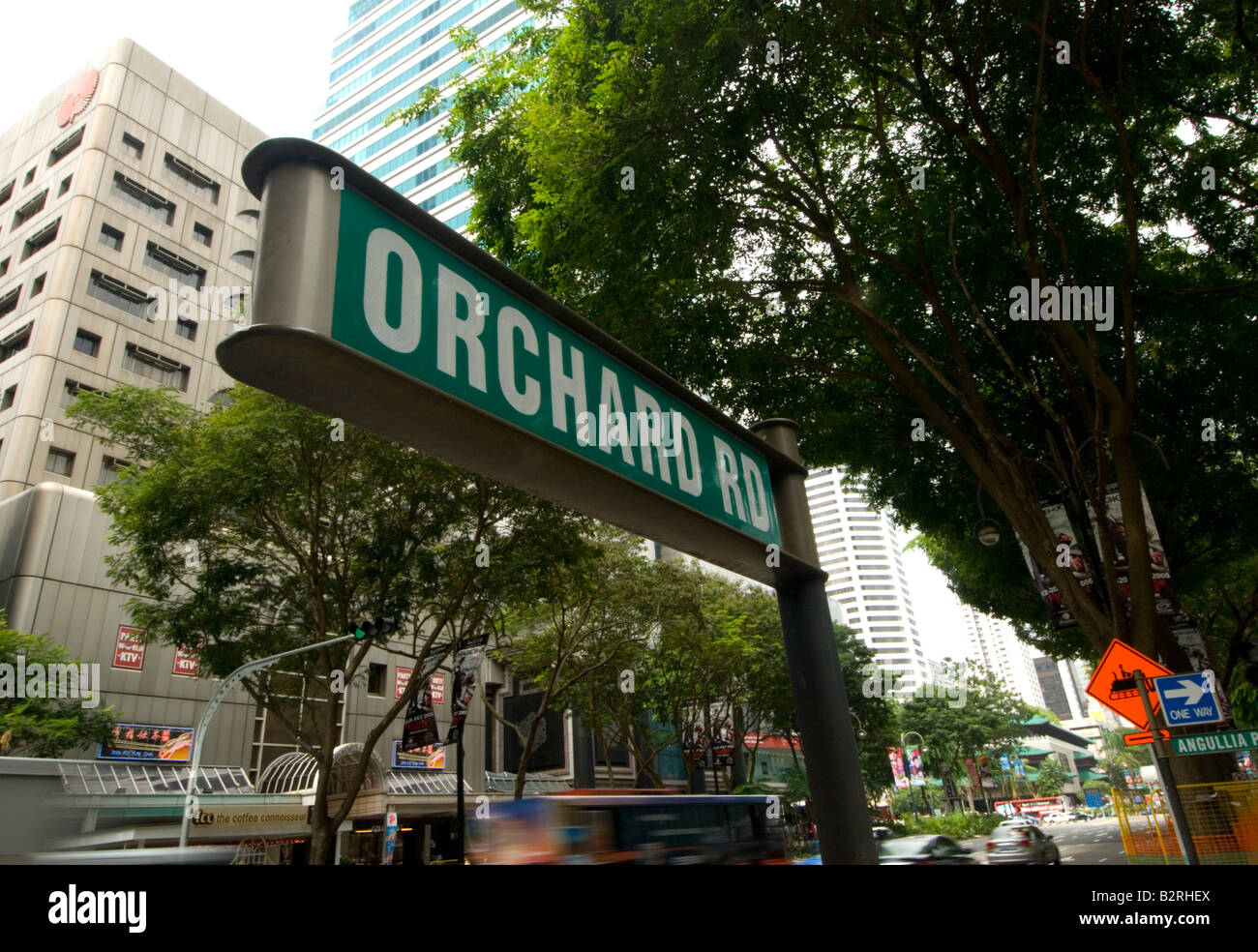 Orchard Road sign, Orchard Road, Sinagpore Stock Photo - Alamy