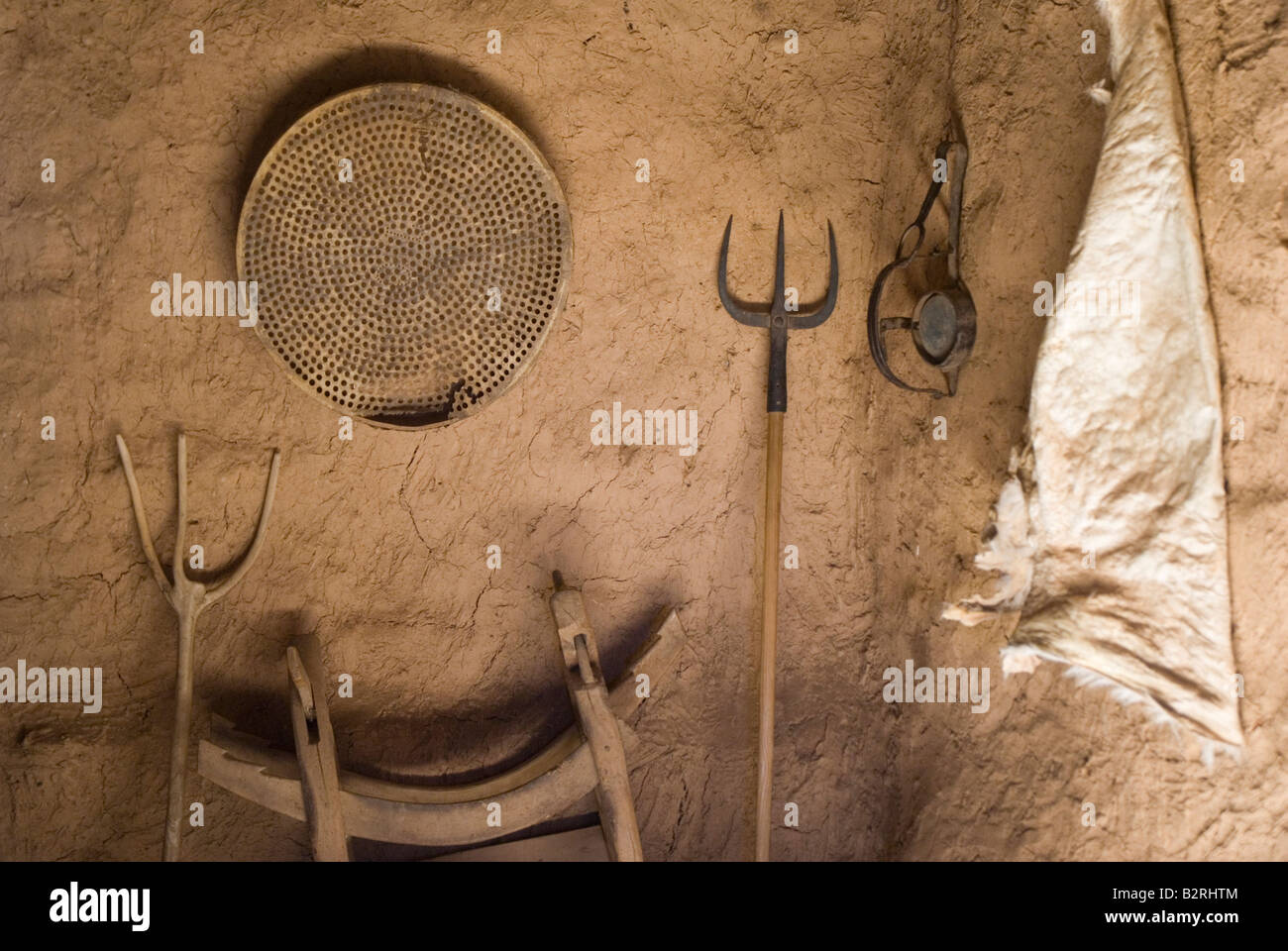Reconstruction of a roman house in Ruins of NUMANTIA near Garray SORIA ...