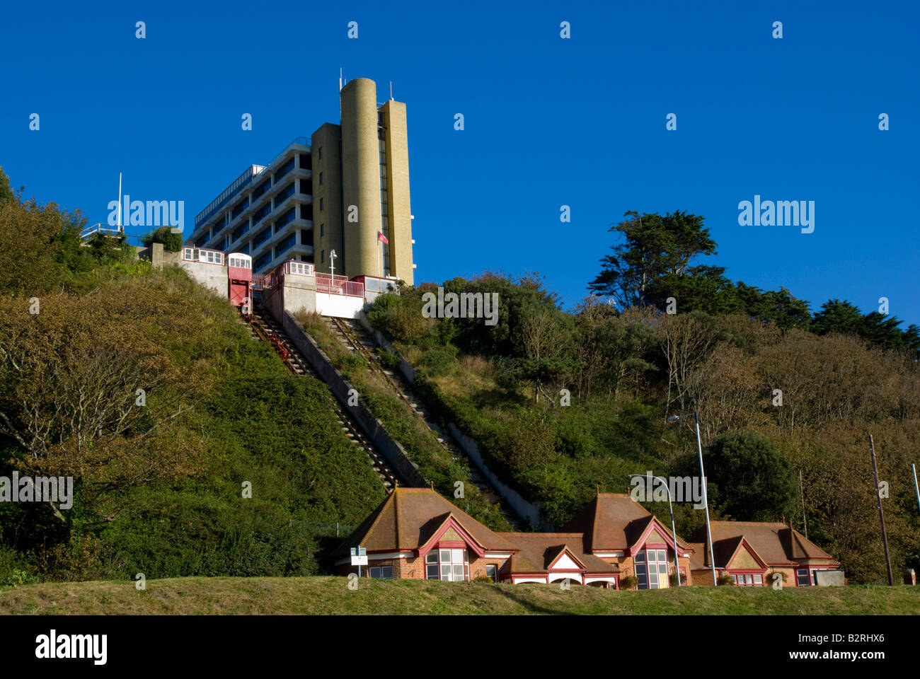 Europe UK england kent folkstone the leas cliff lift Stock Photo - Alamy