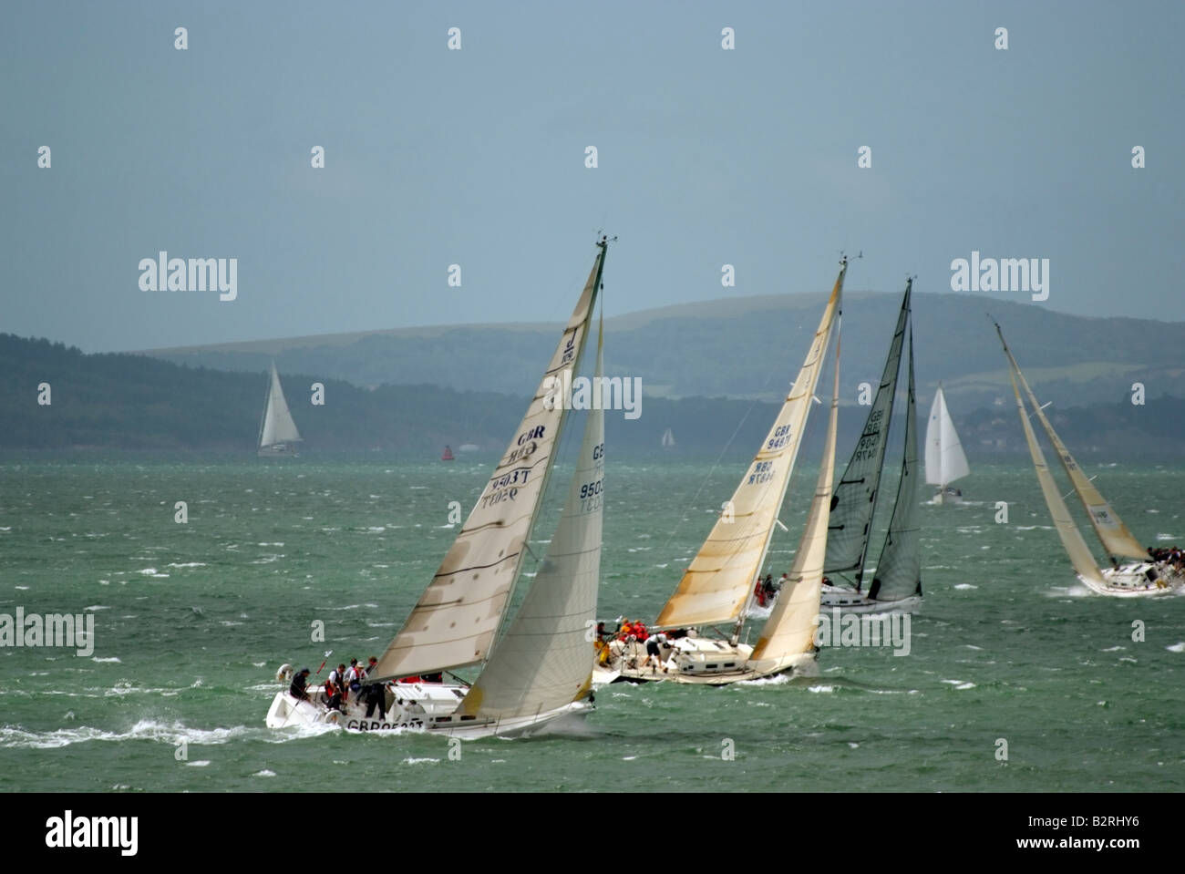 Cowes week sailing hi-res stock photography and images - Alamy