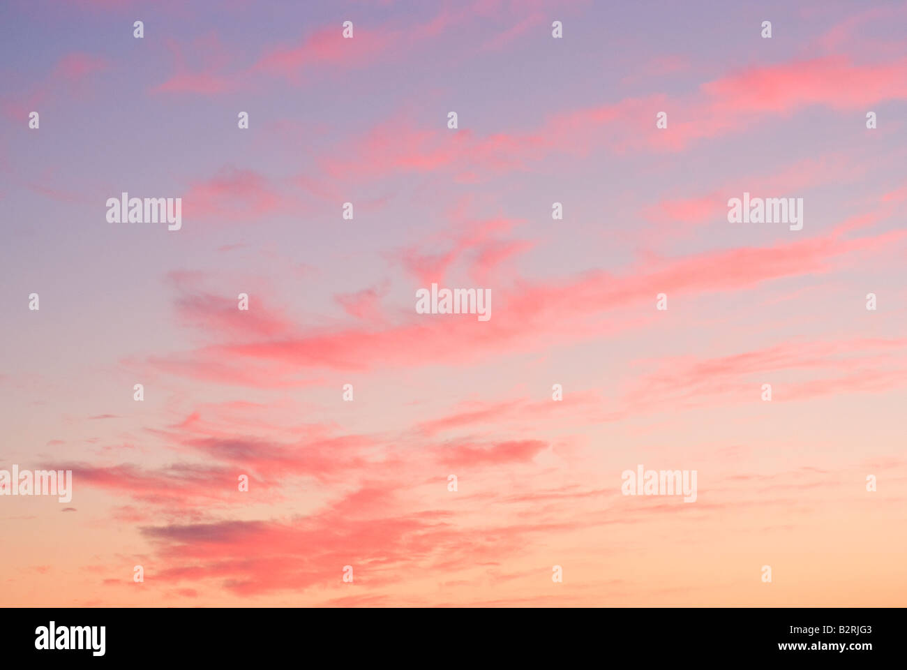 Beautiful Sunset with Blue Sky and Clouds over Wigtown Bay Dumfries and ...