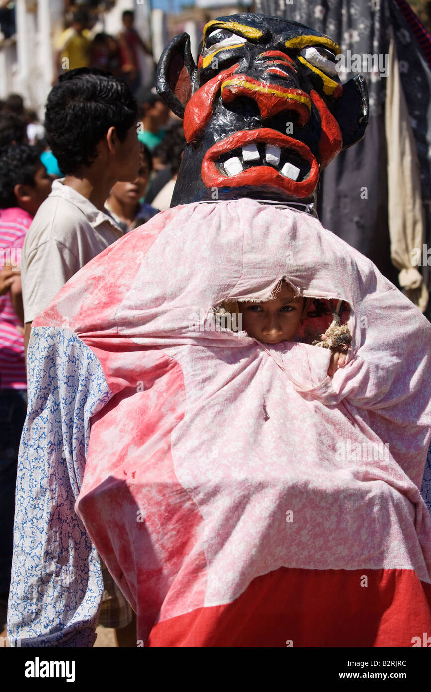 Giant puppets are a part of carnival and fiesta in Santa Cruz in ...