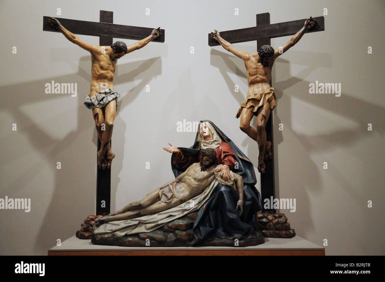 Wood polychrome carving in Museo Nacional de Escultura Policromada ...