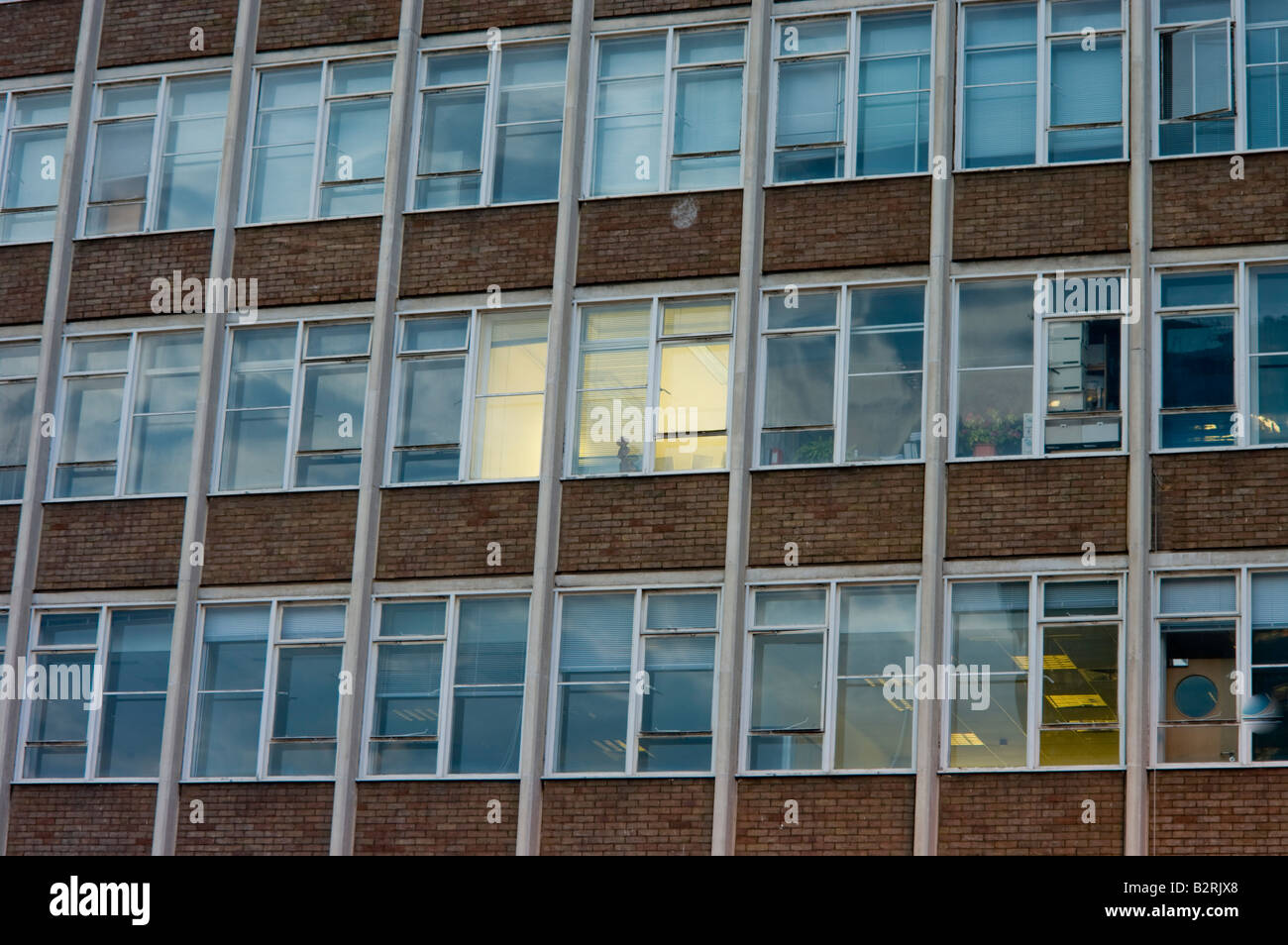 Europe UK england London vauxhall offices windows Stock Photo - Alamy