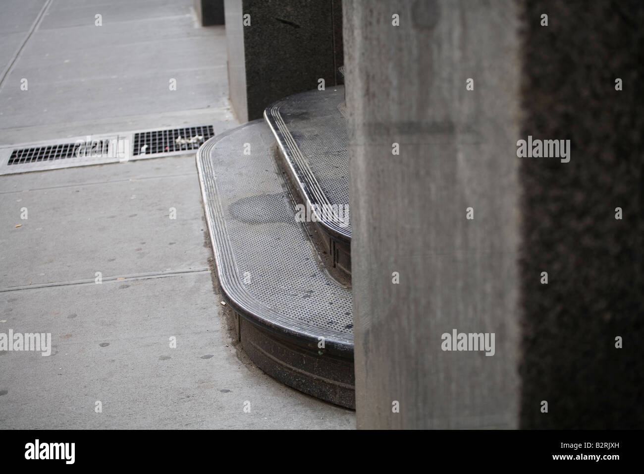 steps off sidewalk in New York city Stock Photo - Alamy