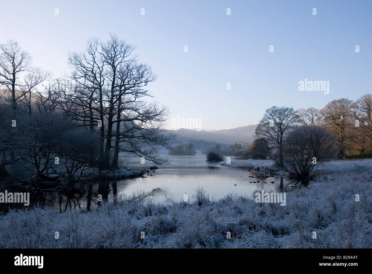 Rydal water, lake district frost hi-res stock photography and images ...