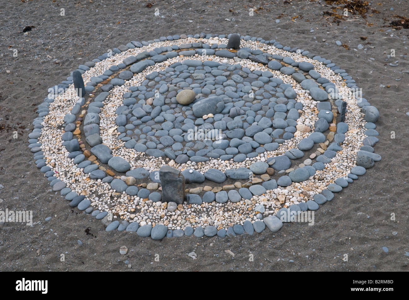 Stone circle on the beach hi-res stock photography and images - Alamy