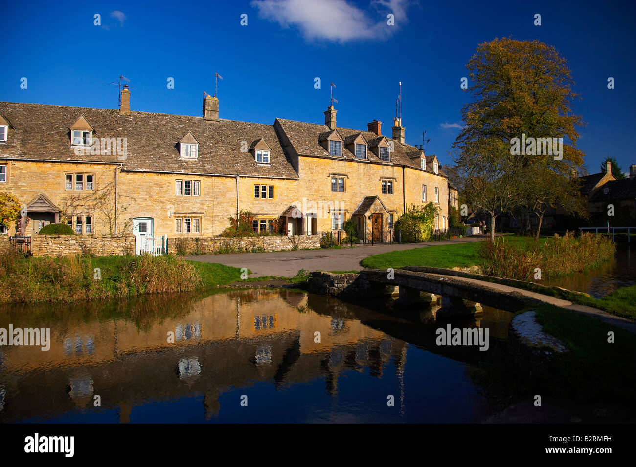 The Village of Upper Slaughter in the Cotswolds, England, UK Stock ...