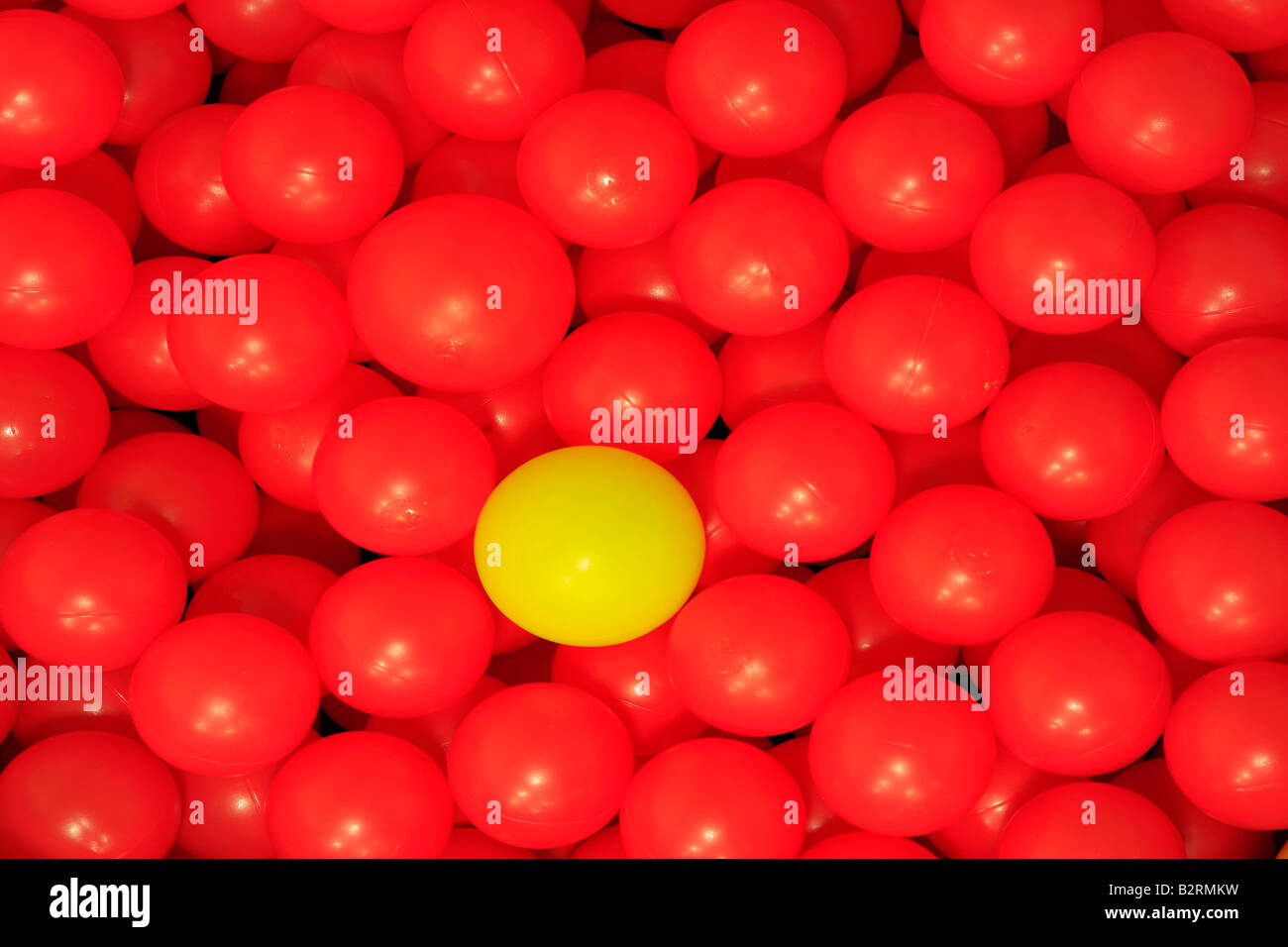 Plastic balls in a ballpond Yellow Red play balls childsplay together ...