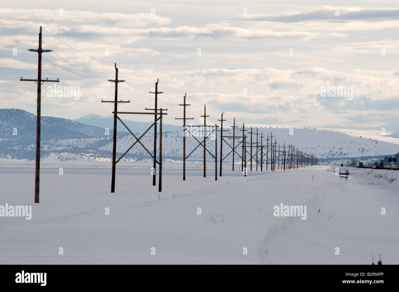 Stark rural winter scene in hi-res stock photography and images - Alamy