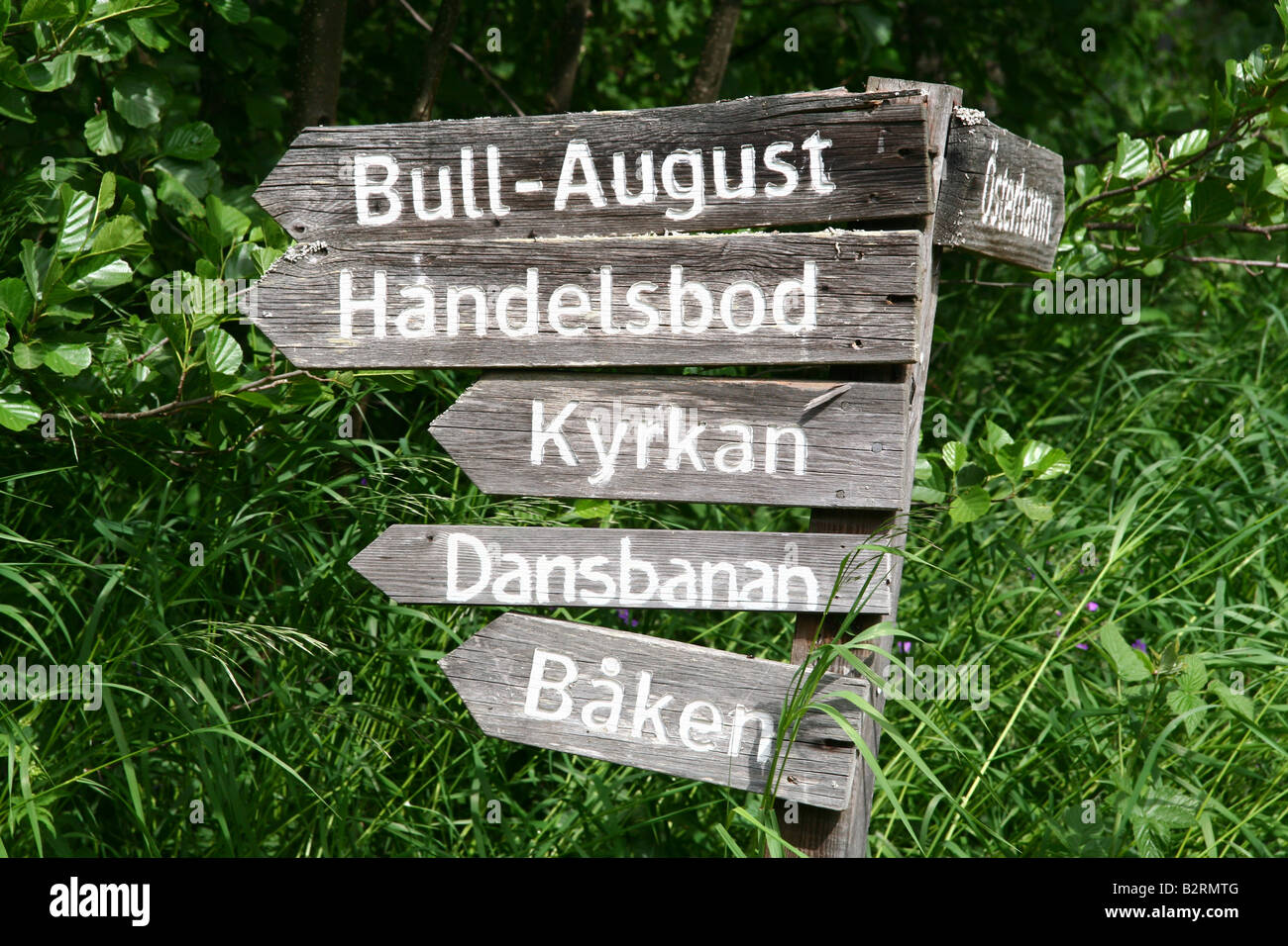 Sign signpost swedish hi-res stock photography and images - Alamy