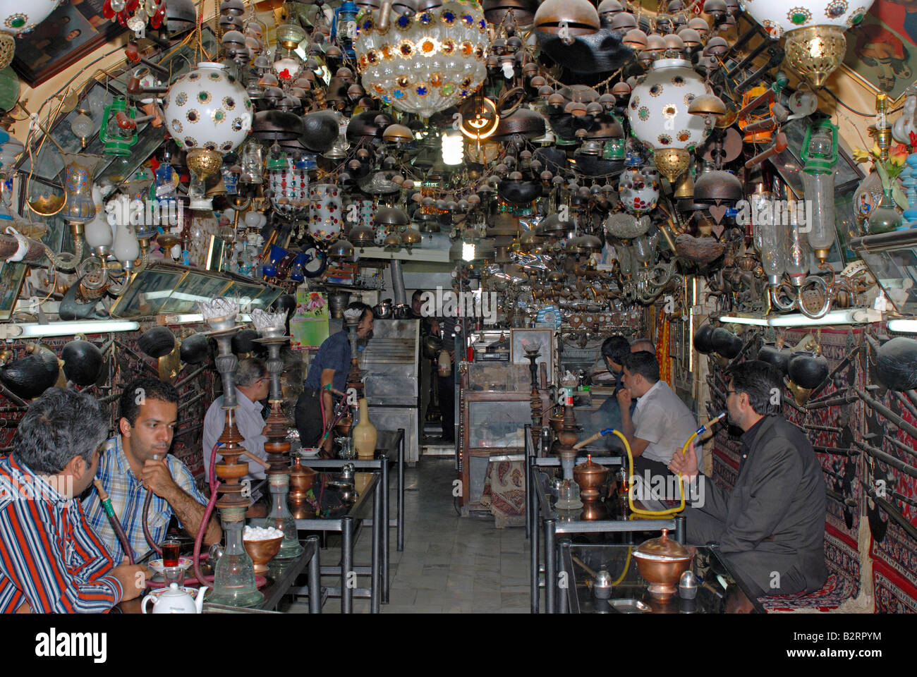 Iran Esfahan - A tea shop in which old art objects displayed for ...