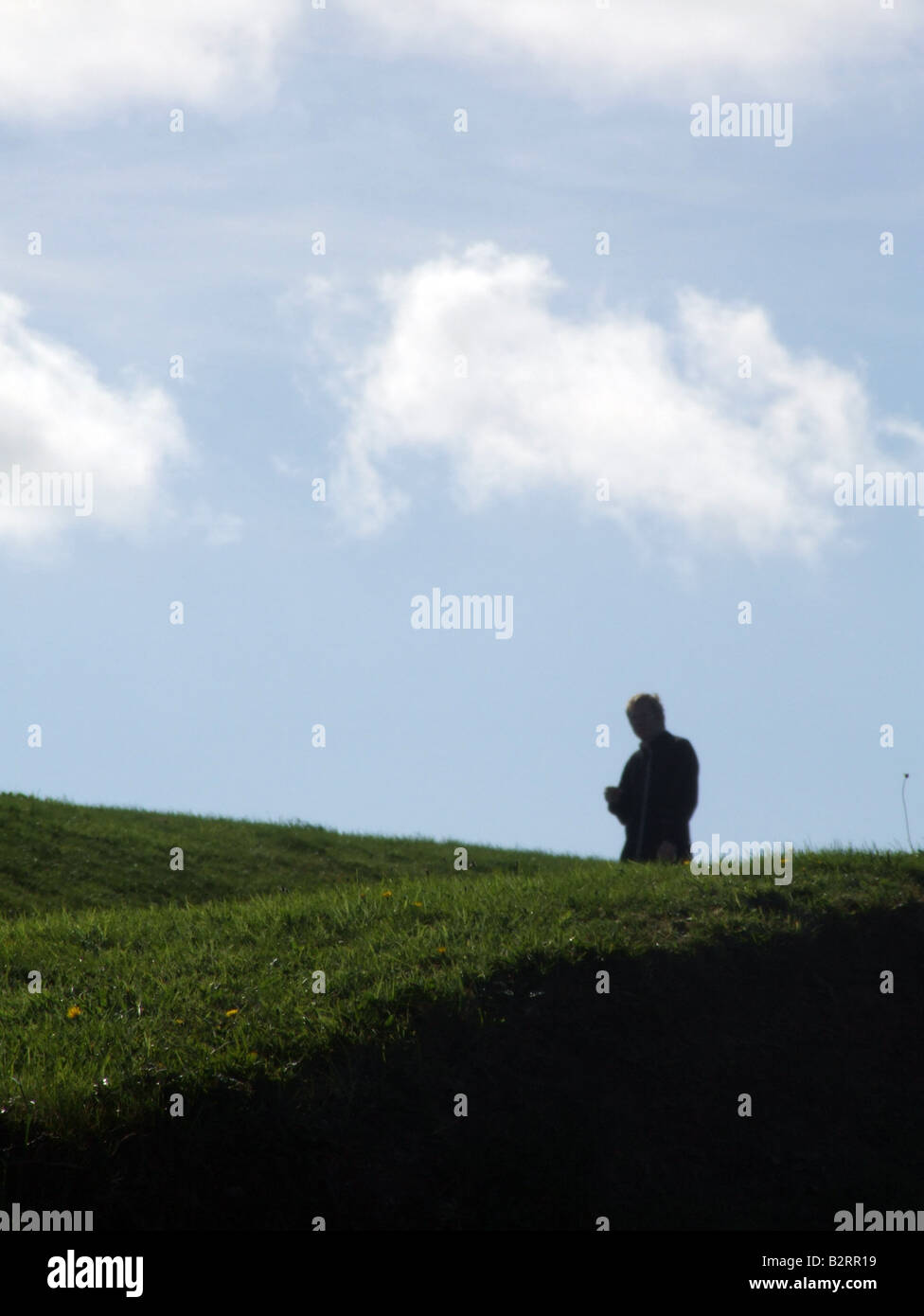 person walking in countryside Stock Photo - Alamy