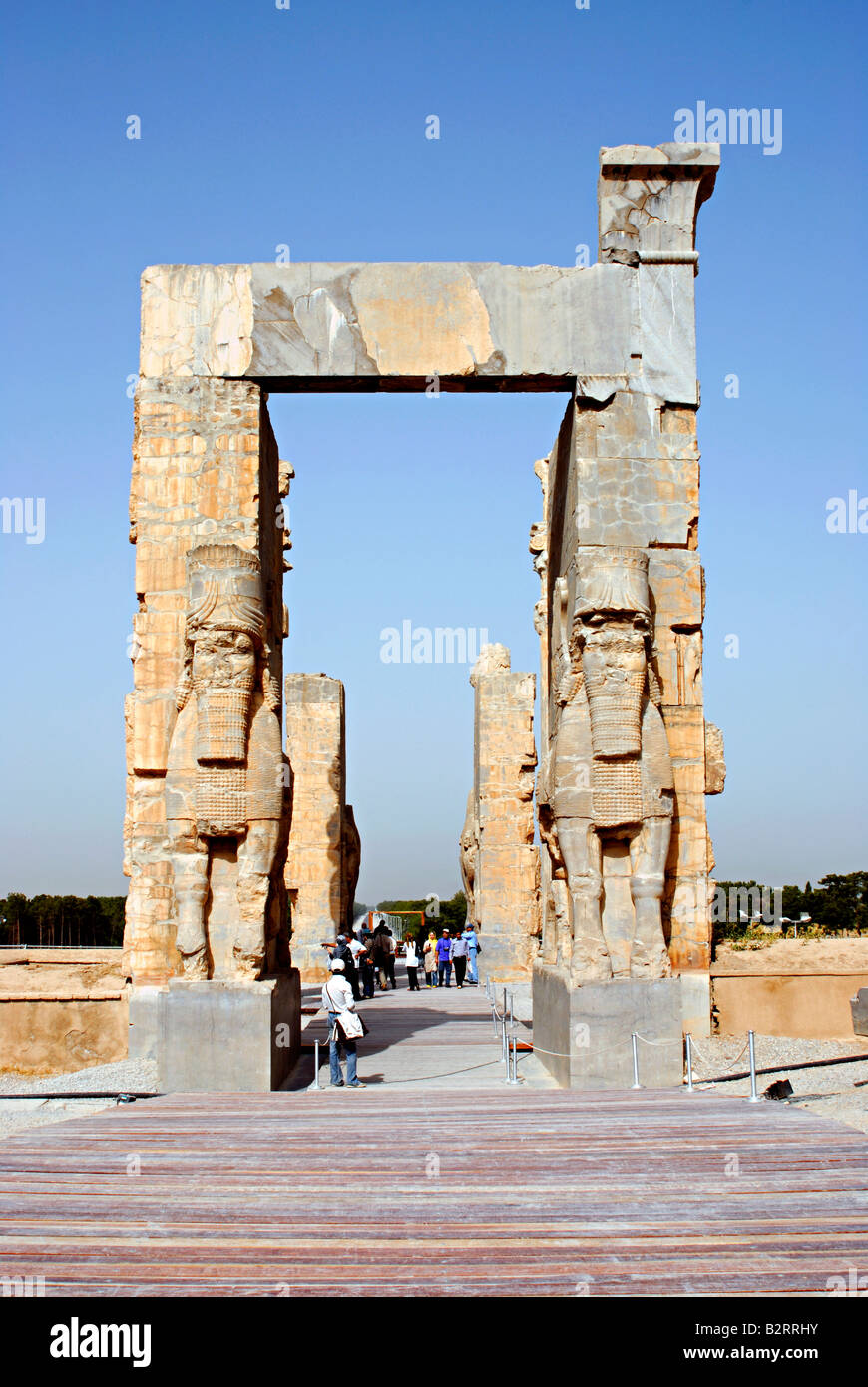 Iran Persepolis- General View of Xerux Gateway No.2 Stock Photo - Alamy