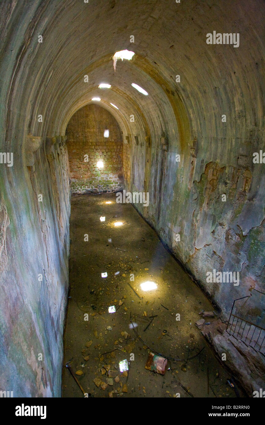 Water Cistern inside Qalaat Saladin Crusader Castle in Syria Stock ...