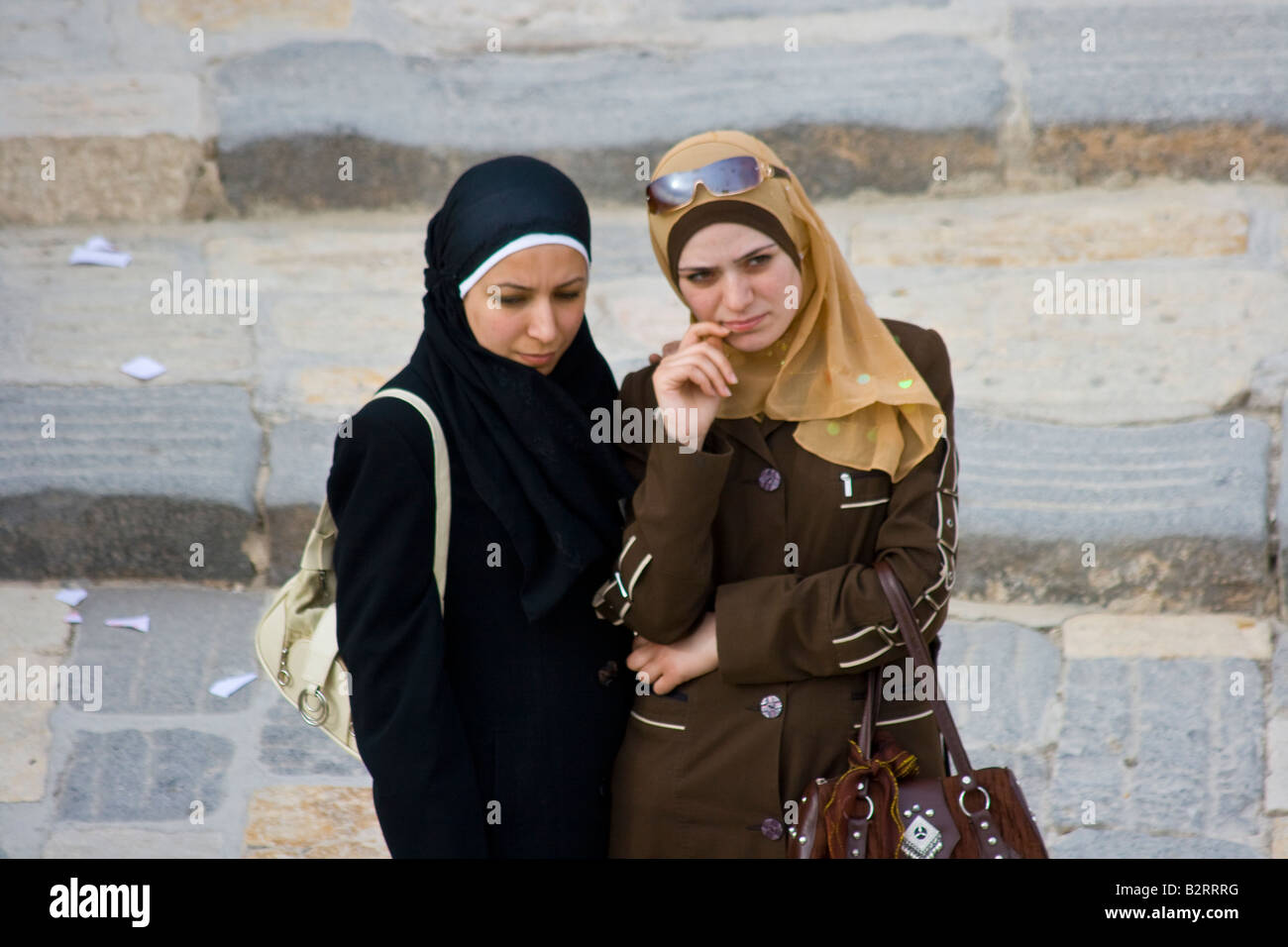 Stylish Young Women in the Old City in Aleppo Syria Stock Photo - Alamy