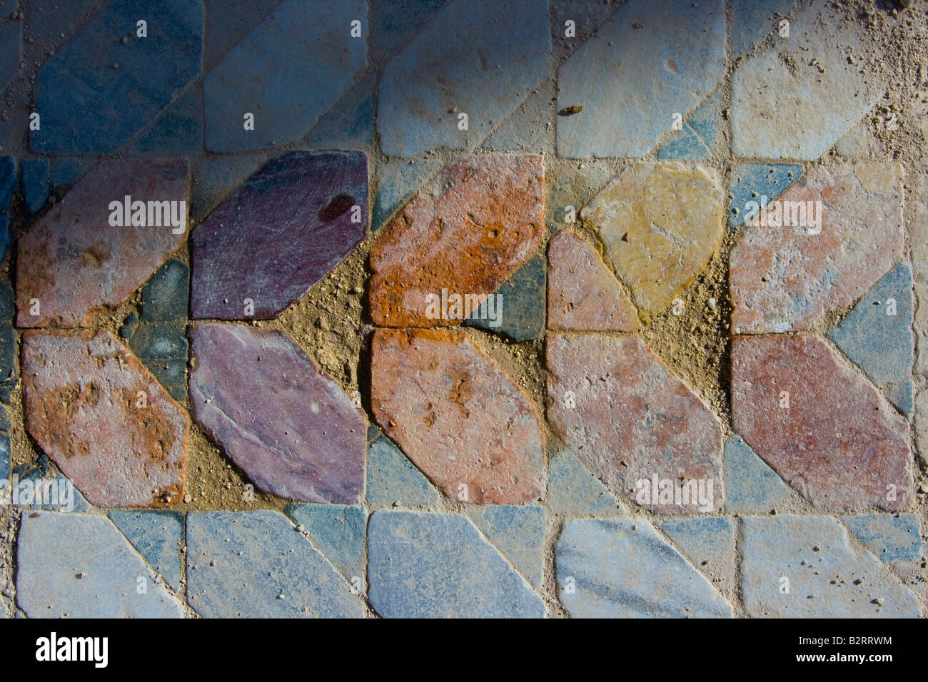 Colourful Stone Tiles inside the Ruins at Saint Simeon in Syria Stock ...
