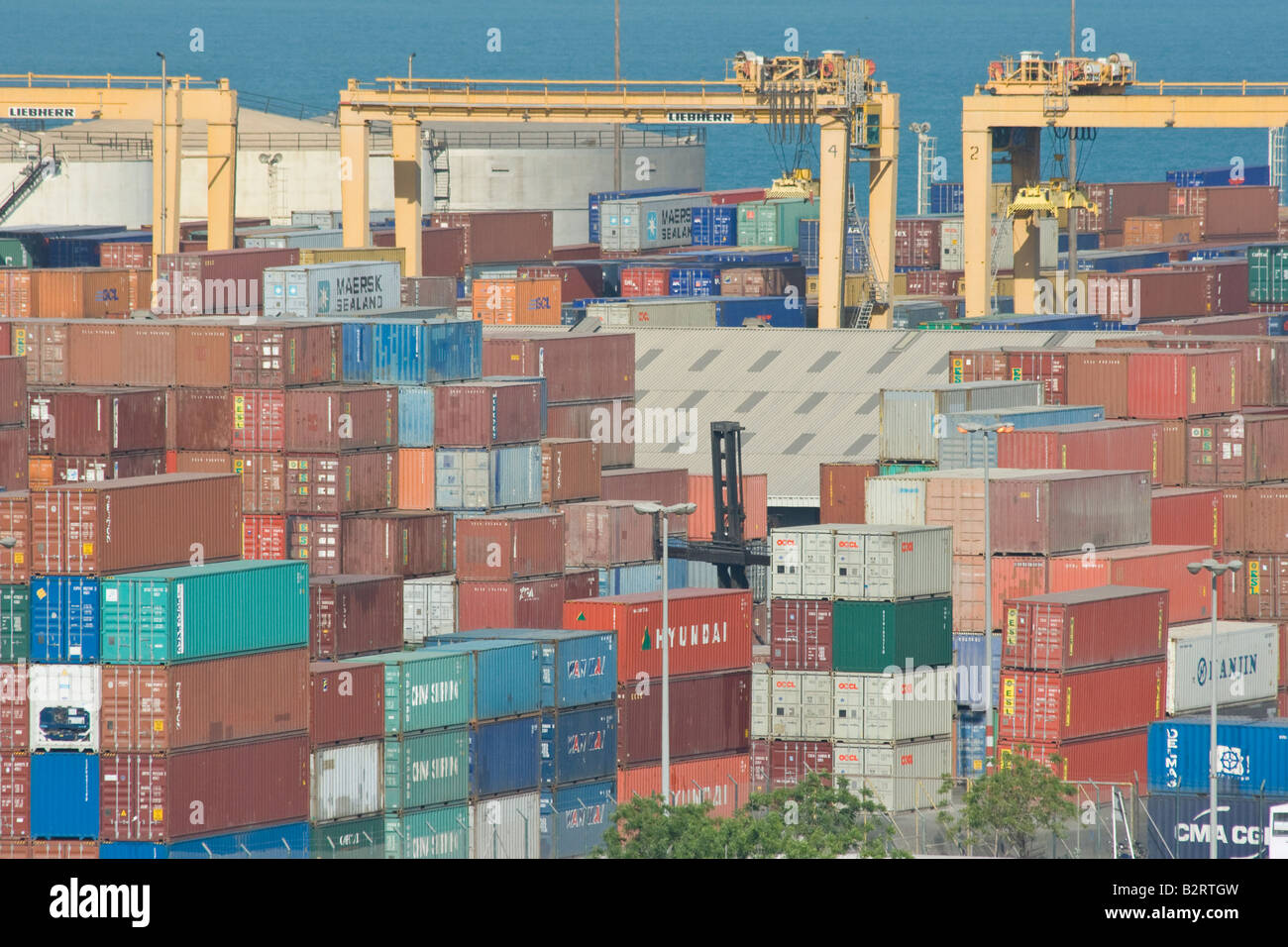 Shipping Port at Sharjah UAE Stock Photo - Alamy