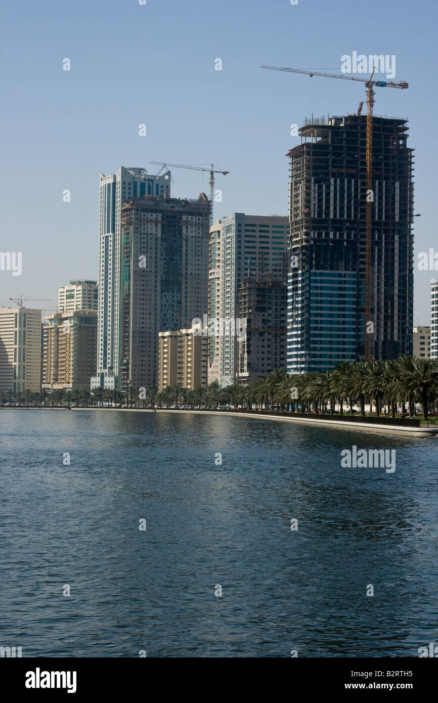 New Building Construction in Sharjah UAE Stock Photo - Alamy
