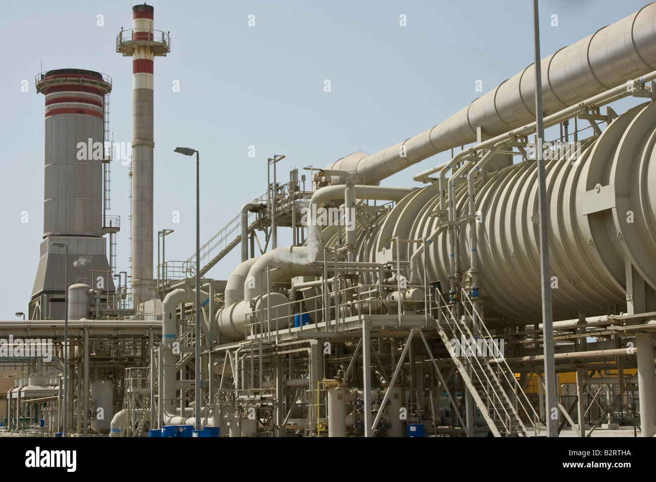 Desalinization Water Treatment Plant in Ras al Khaimah UAE Stock Photo ...
