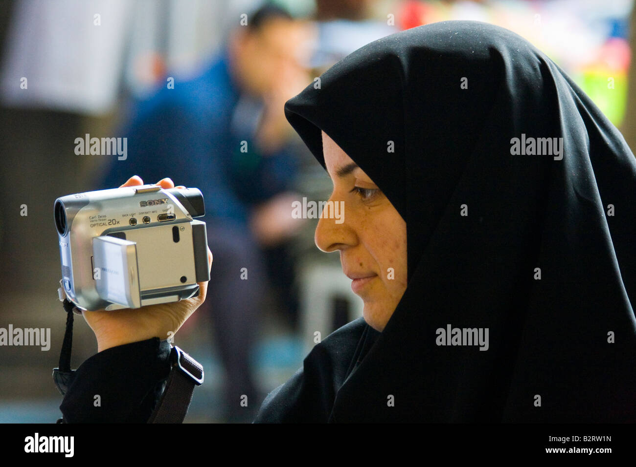 Iranian woman camera hi-res stock photography and images - Alamy