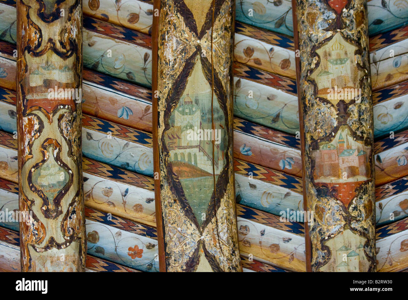 Carved Wooden Ceiling at Bait Quwatli an Old House in the Old City in ...