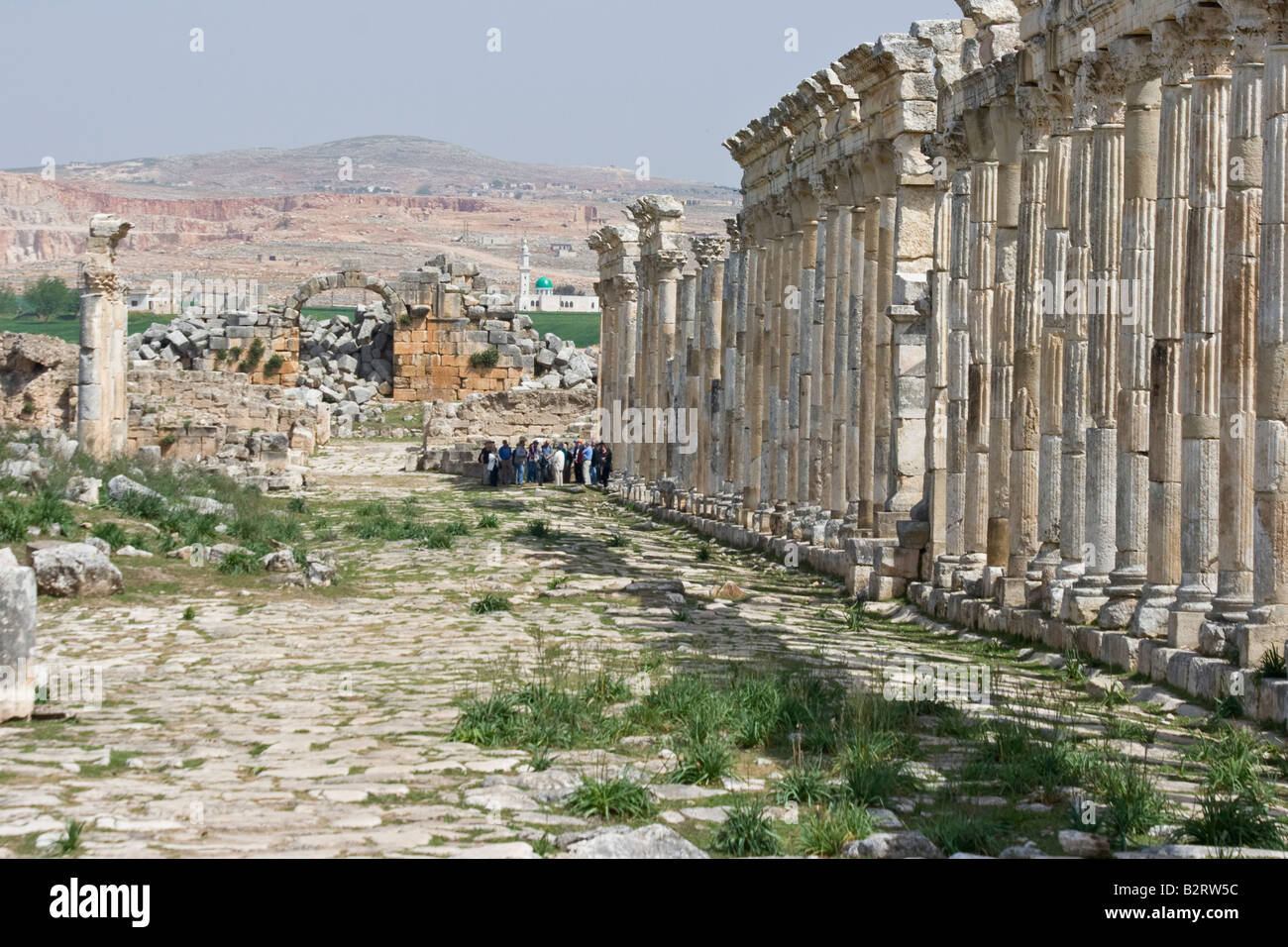 Roman Ruins at Apamea Syria Stock Photo - Alamy
