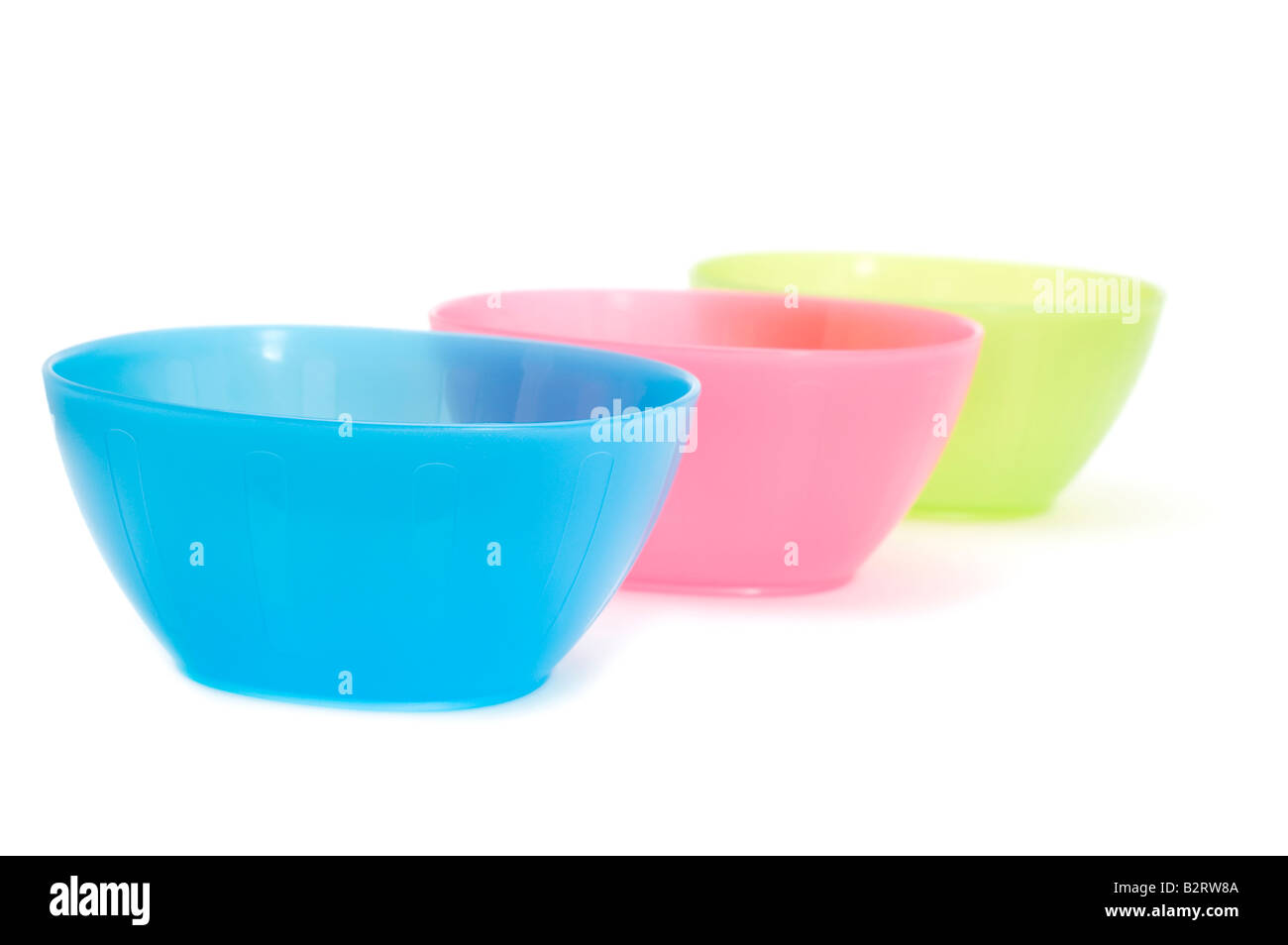 object on white kitchen utensil Plastic plates Stock Photo - Alamy