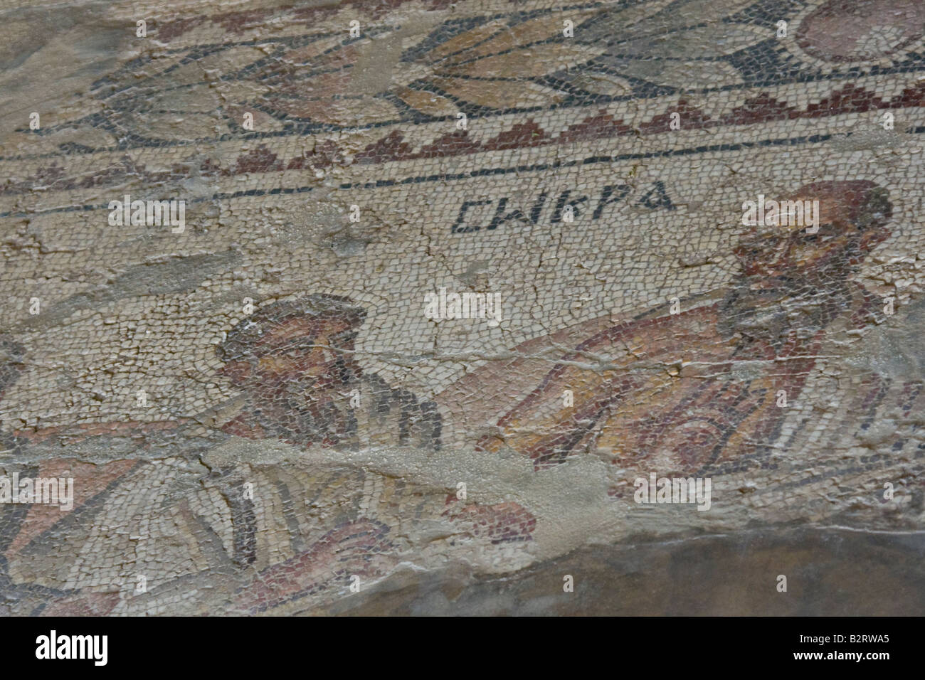 Roman Tile Mosaic in the Museum in Apamea Syria Stock Photo - Alamy