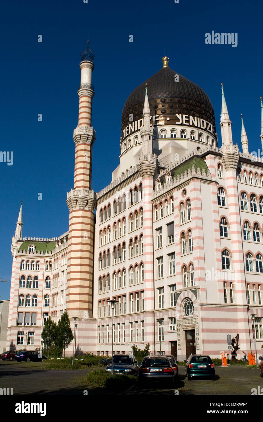 The Yenidze in Dresden, Germany. The Yenidze now hosts offices and its ...