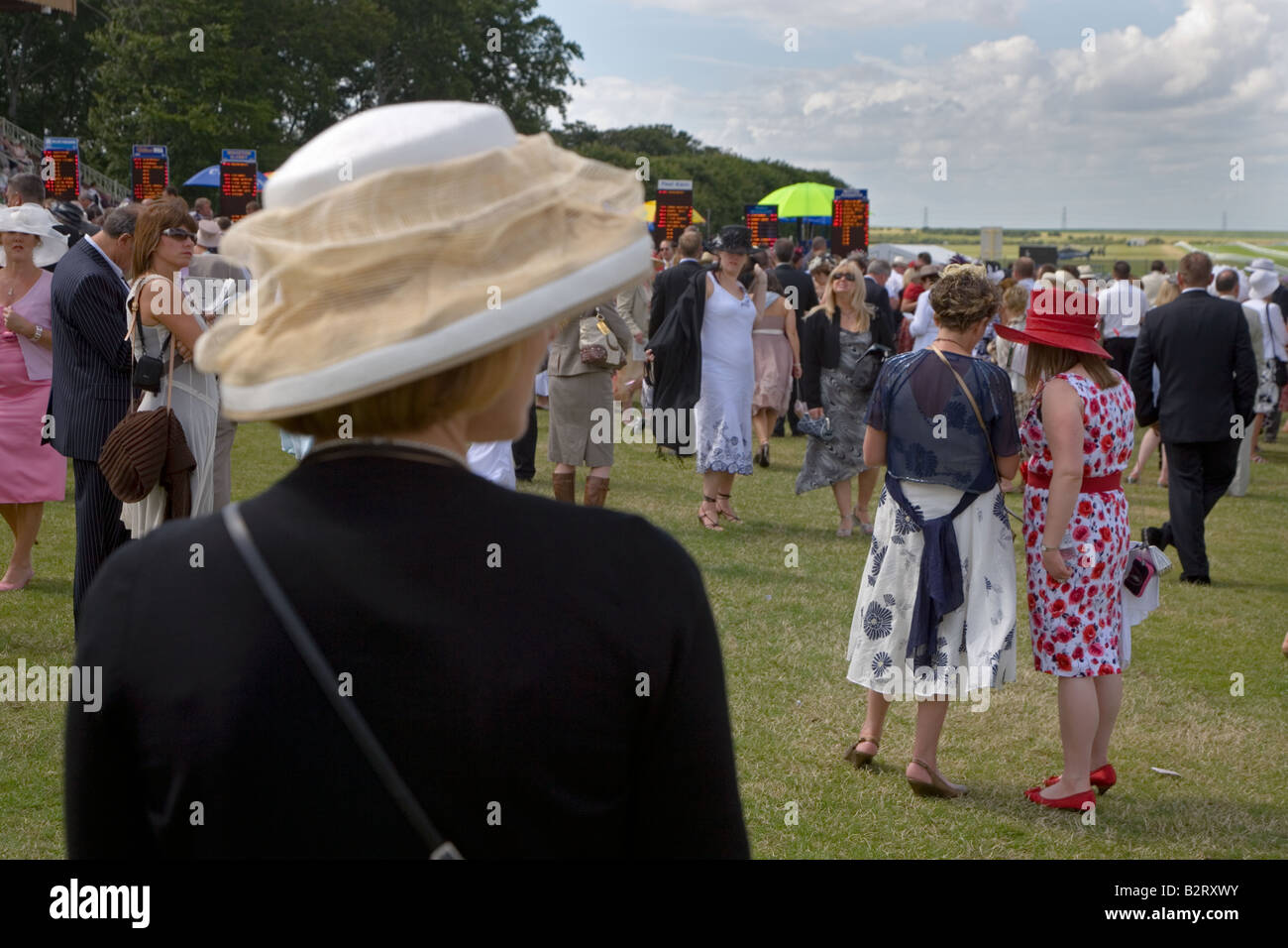 Ladies Day Newmarket Races UK July Stock Photo - Alamy