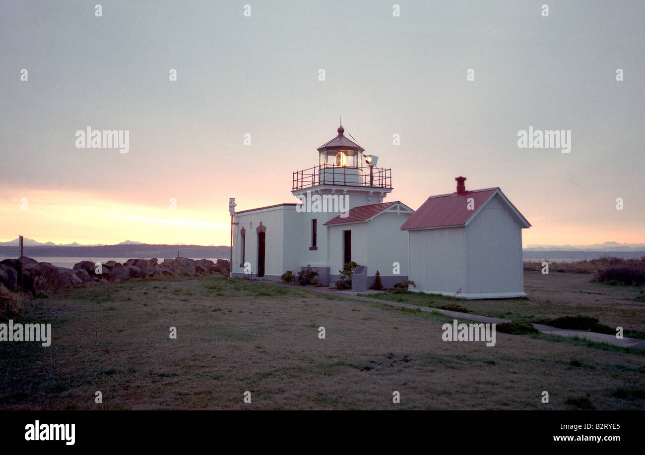 Point no Point Lighthouse Puget Sound Hainesville Kitsap Peninsula ...