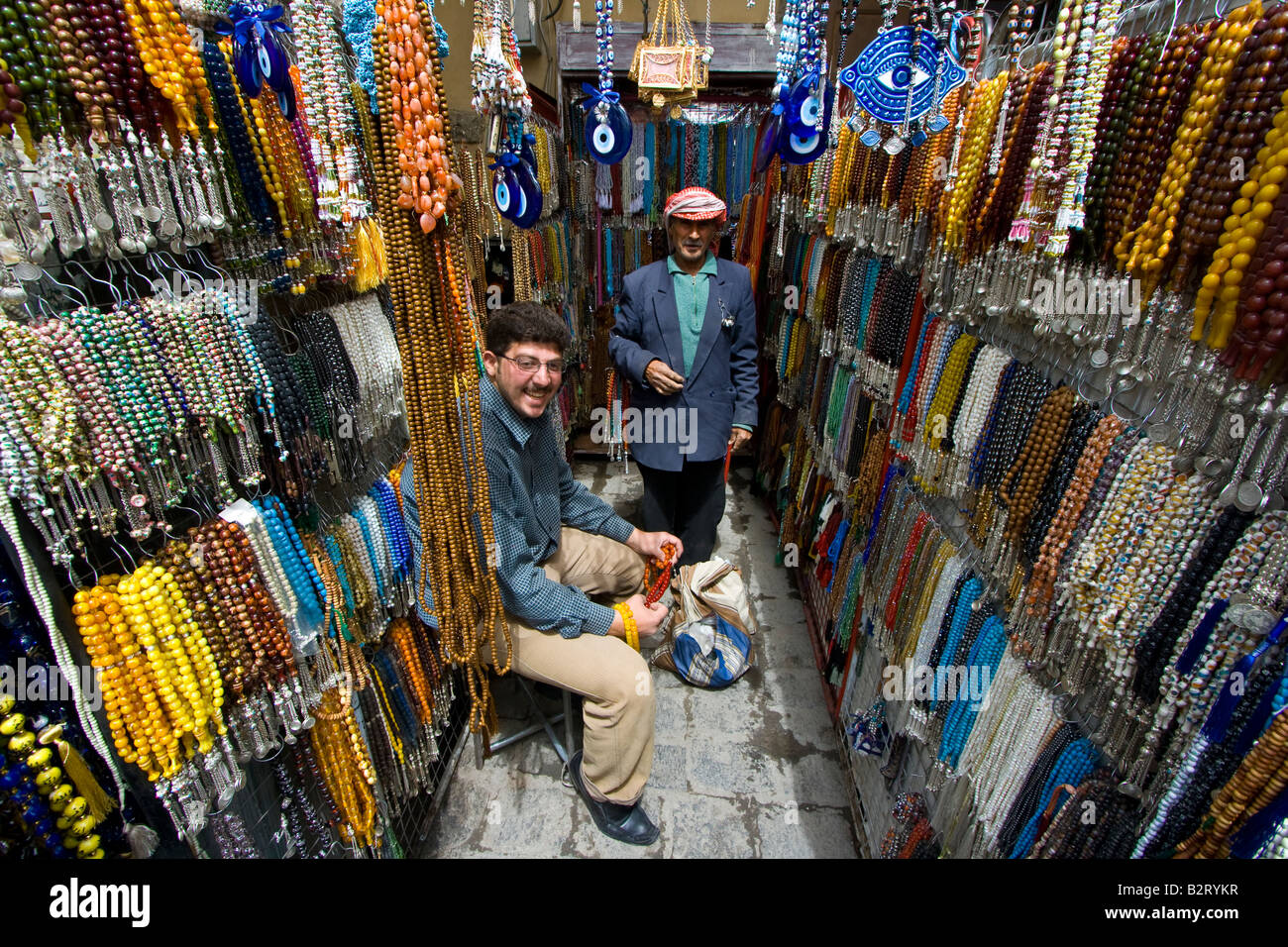 Prayer Beads and Souvenir Shop in the Hamidiyya Souk in the Old City in ...