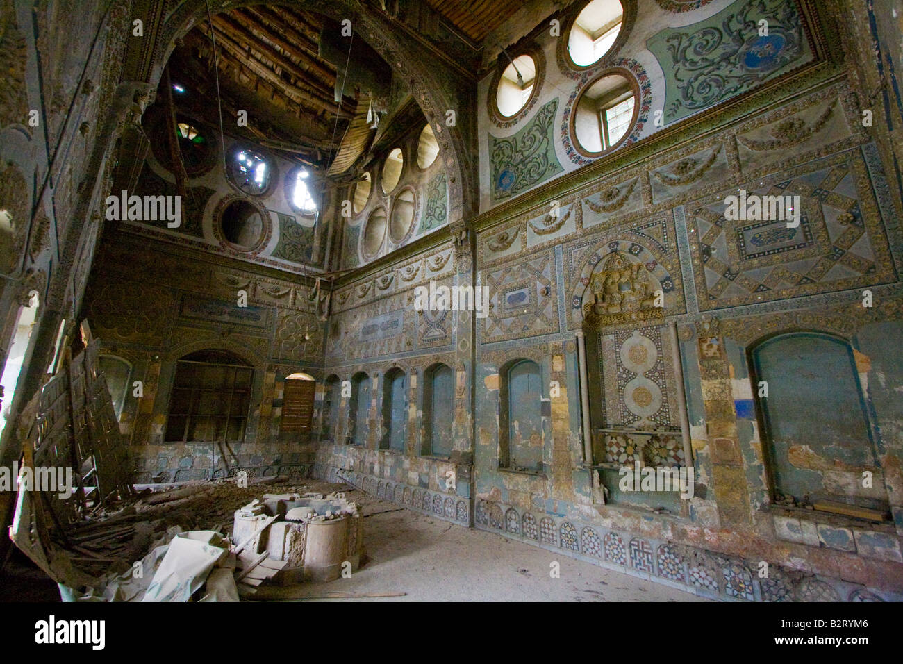 Interior at Bait Quwatli an Old House in the Old City in Damascus Syria ...