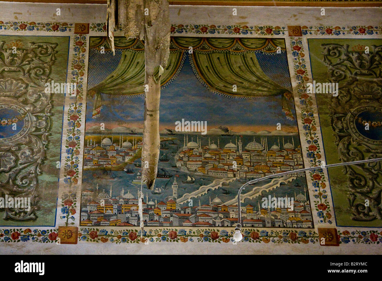 Detail at Bait Quwatli an Old House in the Old City in Damascus Syria ...