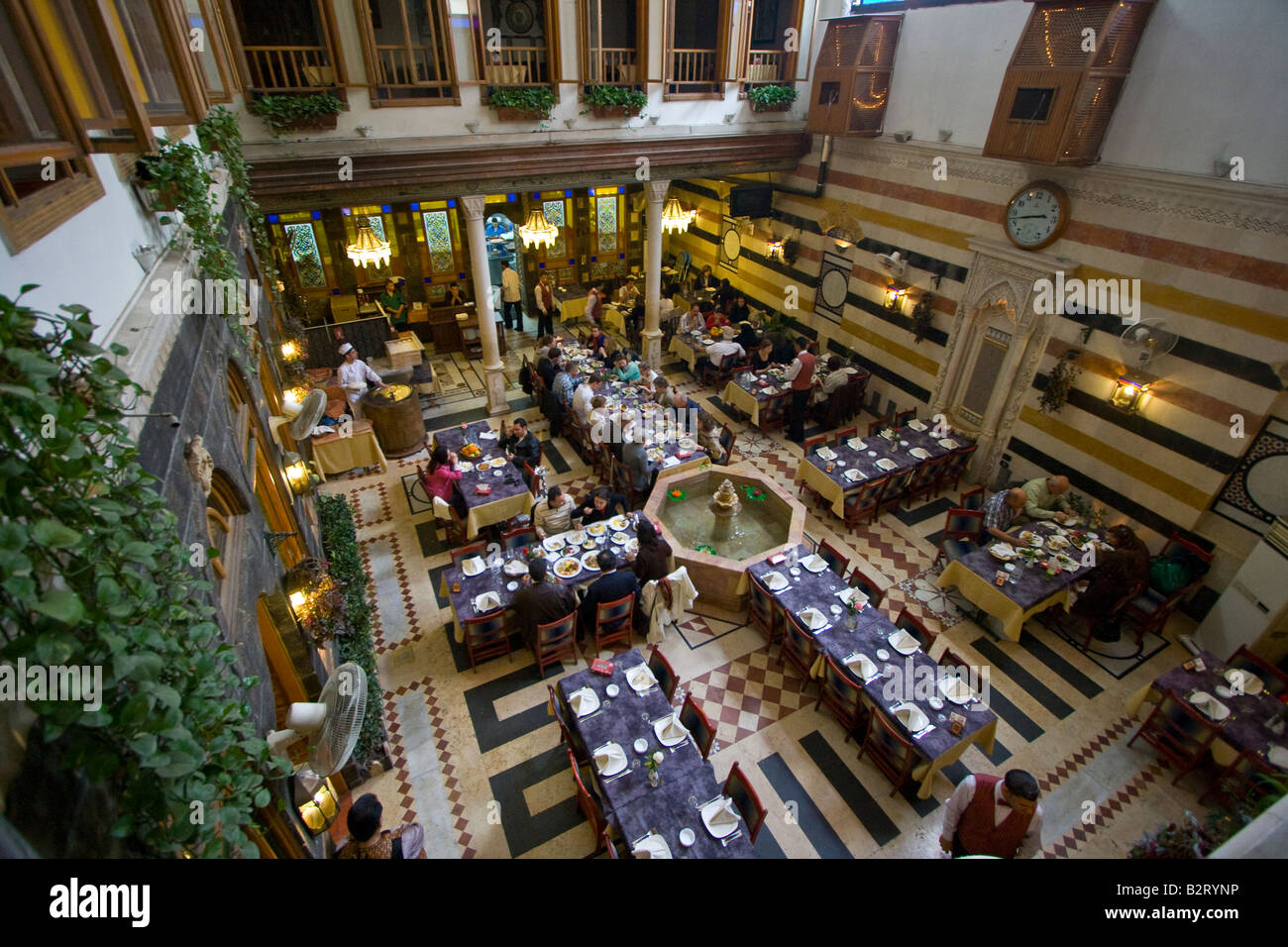 Bait Khawali House Turned Restaurant in the Old City in Damascus Syria ...