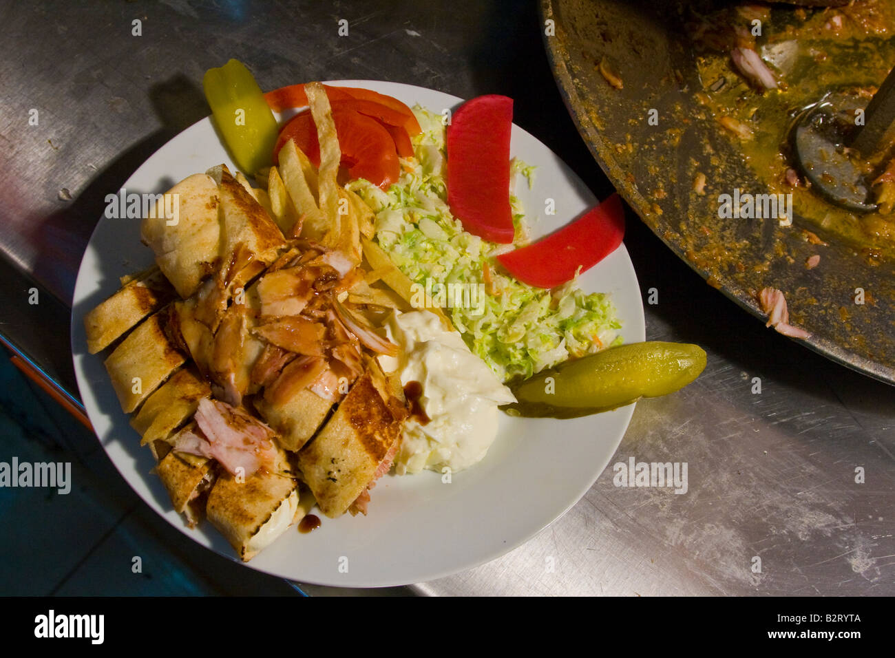 Damascus shawarma hi-res stock photography and images - Alamy