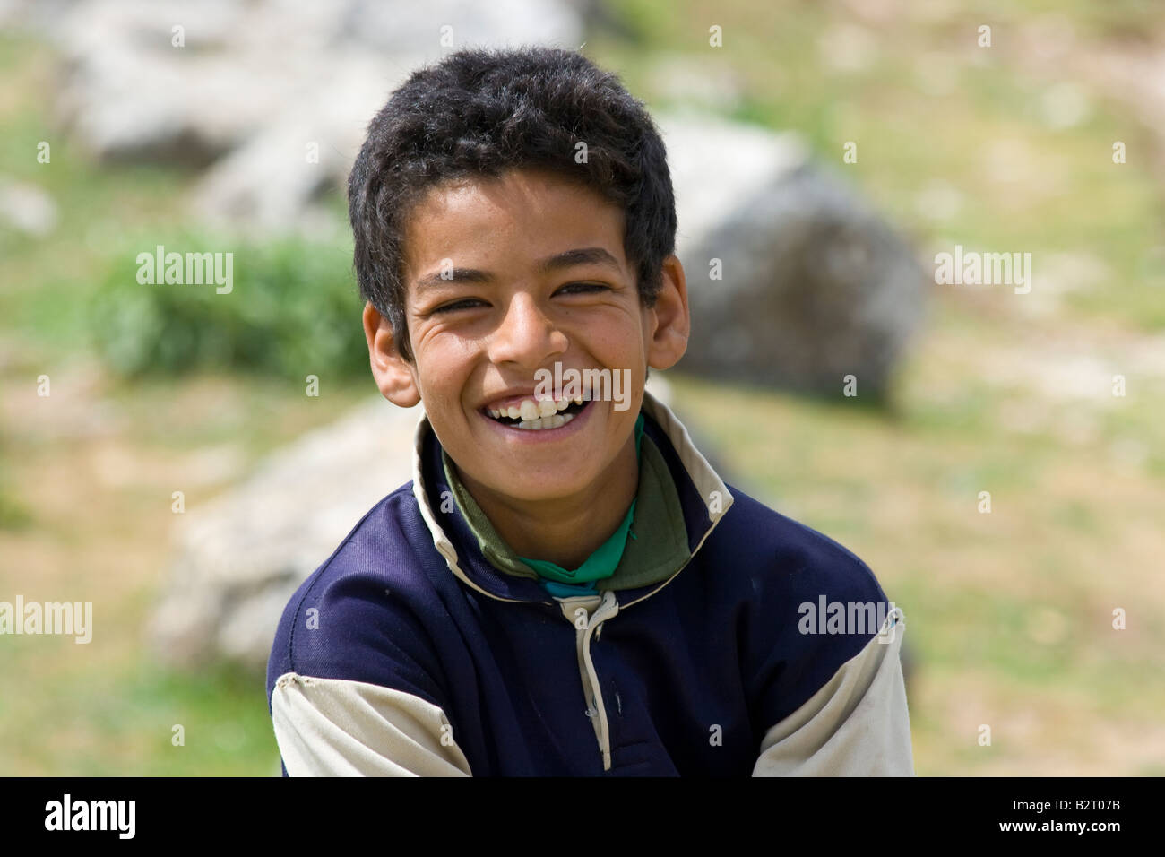 Syrian Boy at the Ruins of Apamea in Syria Stock Photo - Alamy