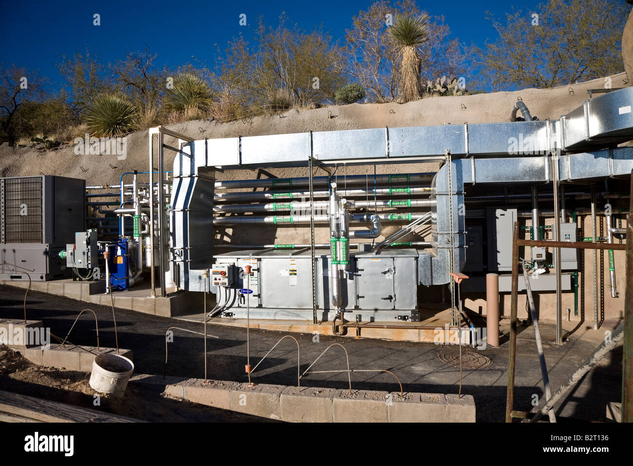 Massive air conditioning unit in desert Stock Photo - Alamy