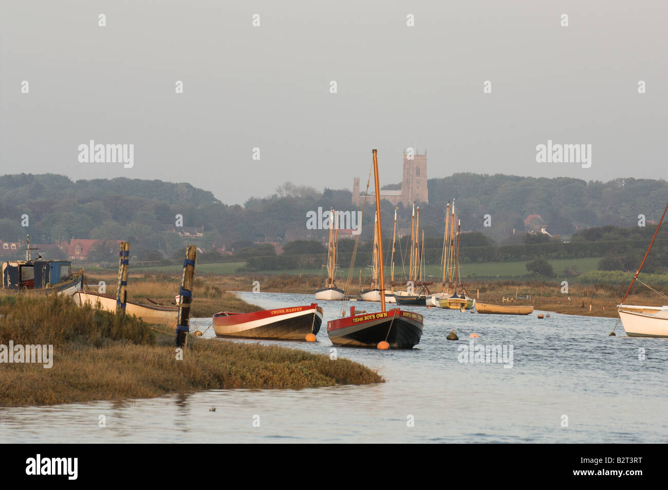 Morston quay norfolk towards blakeney hi-res stock photography and ...