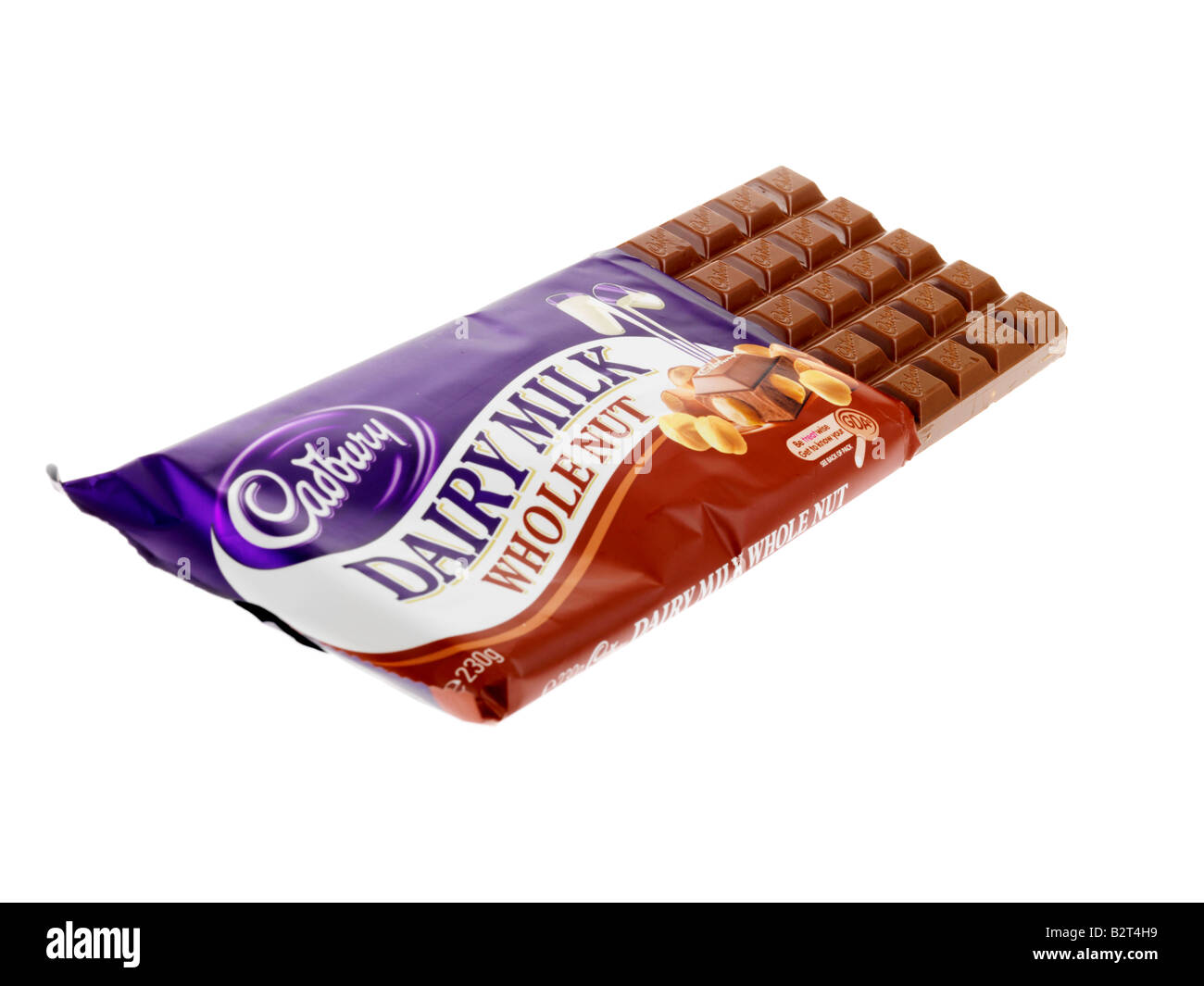 Cadburys Whole Nut Chocolate Bar Stock Photo - Alamy