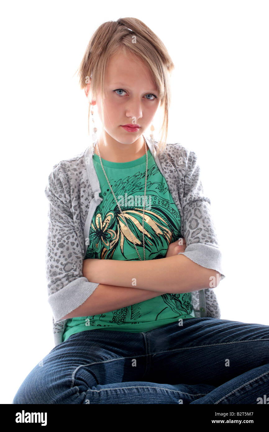 Moody Teenage Girl Model Released Stock Photo - Alamy