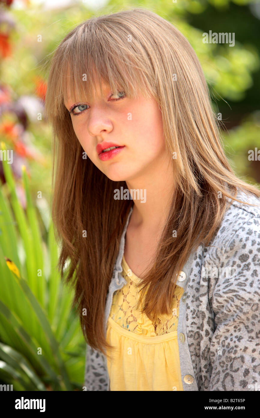 Teenage Girl Model Released Stock Photo - Alamy