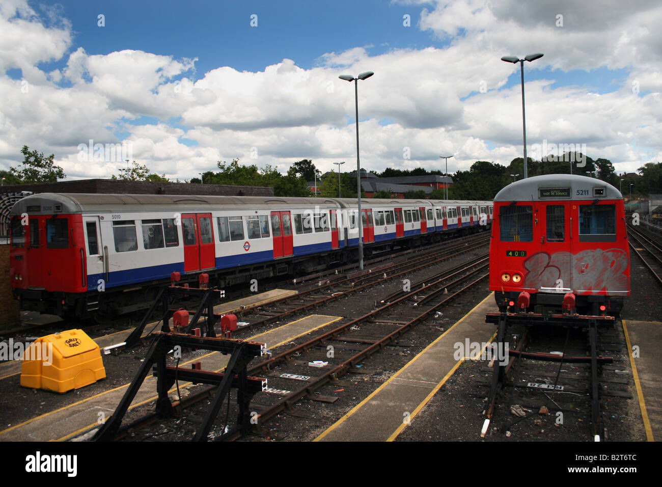 Uxbridge tube depot Stock Photo - Alamy