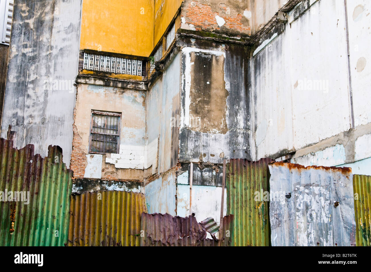 Urban textures of decay and dirt buildings from bangkok, Thailand, SE ...