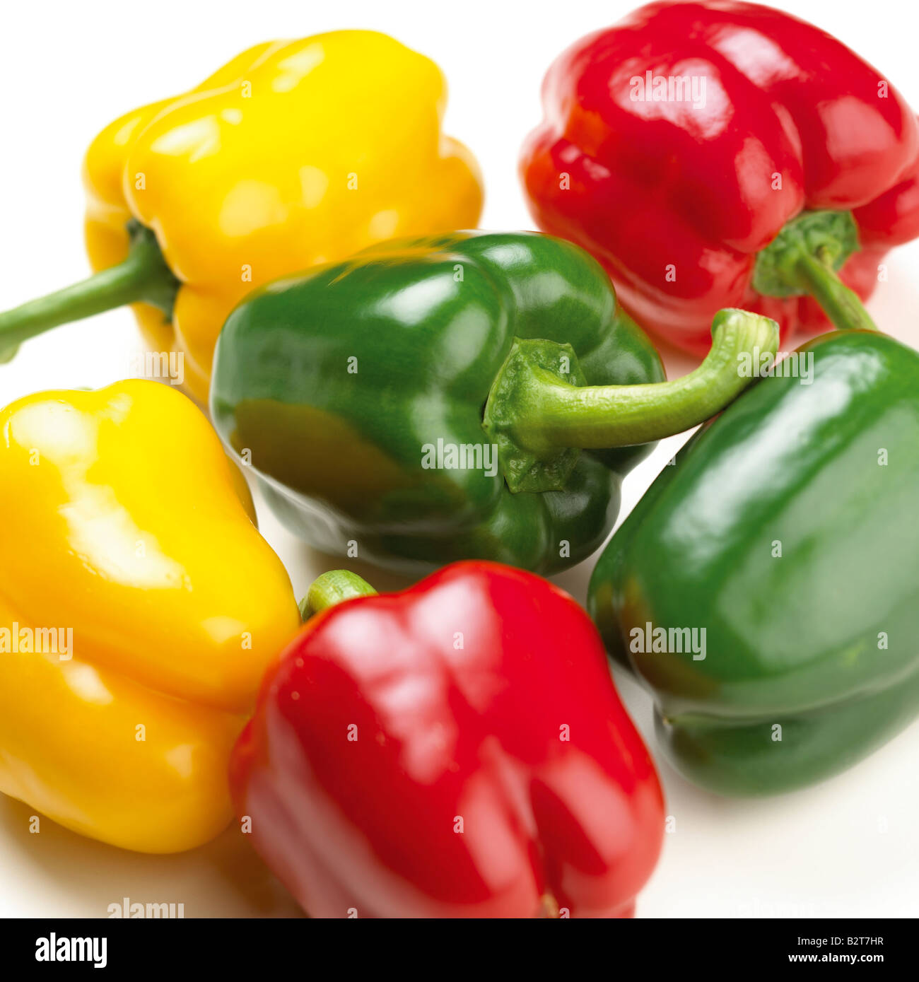 mixed peppers on white backgound Stock Photo - Alamy