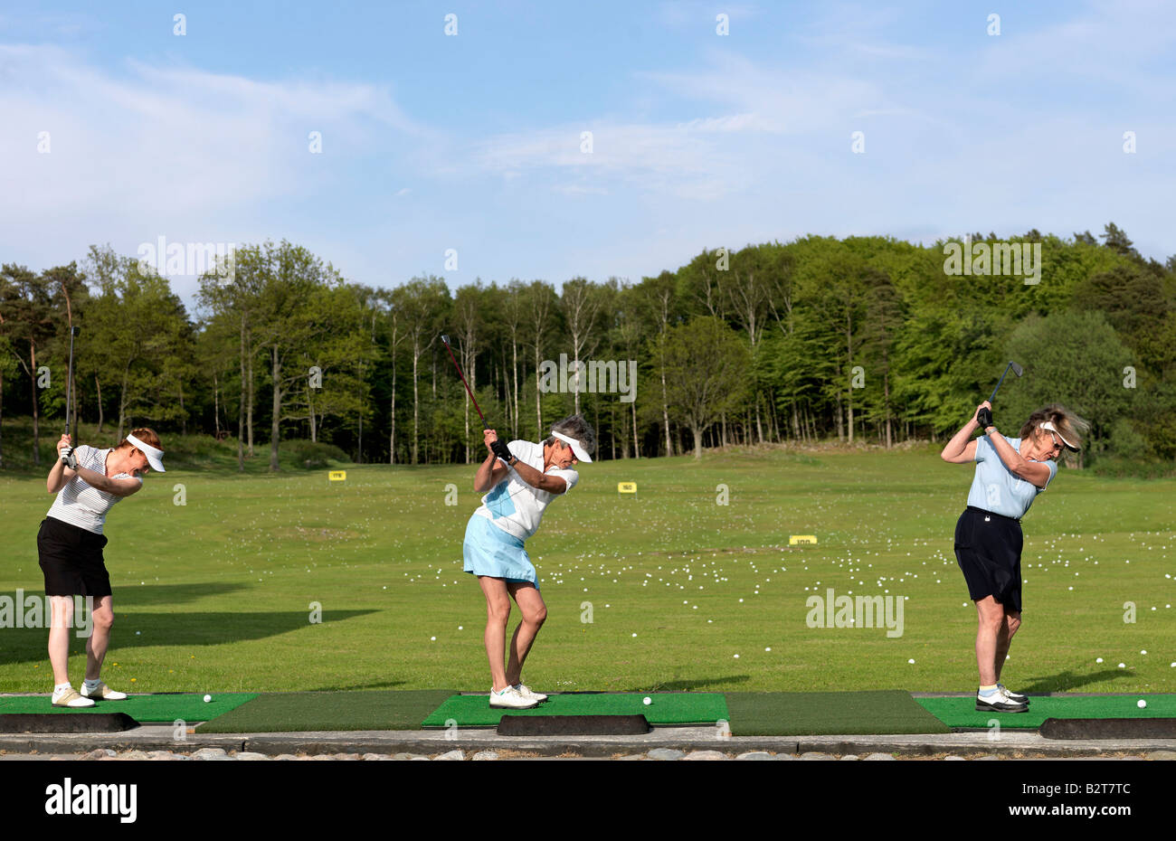 Female golfer driving range hi-res stock photography and images - Alamy